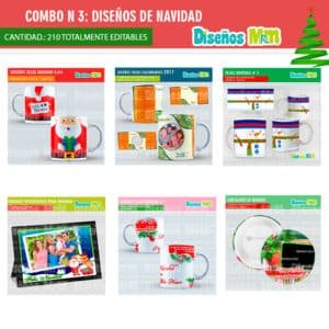 Combo Plantillas Navidad