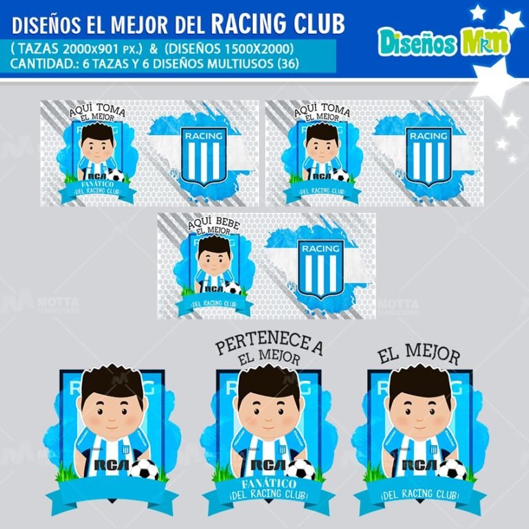 DISEÑOS AQUÍ TOMA MEJOR FANÁTICO DEL RACING CLUB
